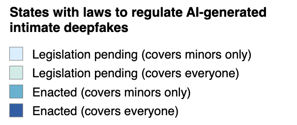 Tracker: State Legislation on Intimate Deepfakes - Public Citizen